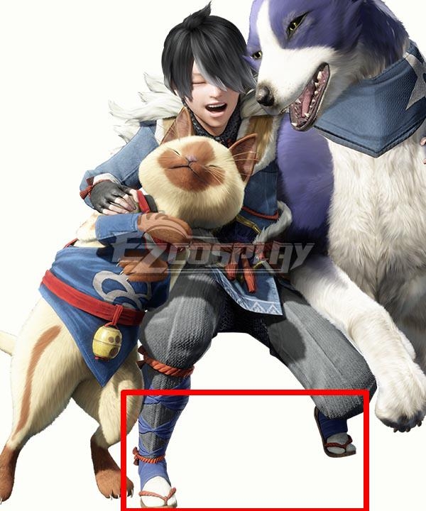 Monster Hunter Rise Buddy Handler Iori Yellow Cosplay Shoes