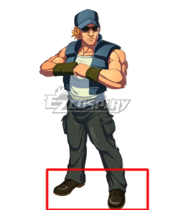 Metal Slug Clark Still Green Shoes Cosplay Boots
