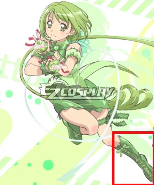 Tokyo Mew Mew 2022 New Edition Retasu Midorikawa Green Boots Cosplay Shoes