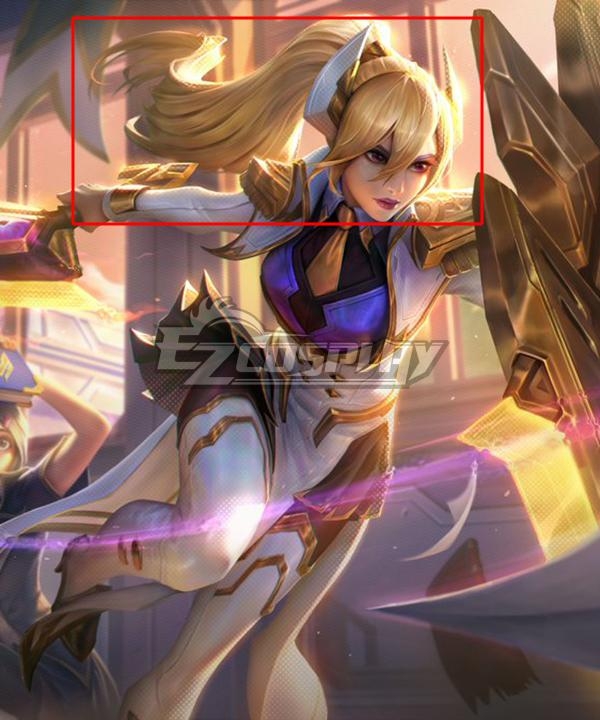 League of Legends Battle Academia Leona Prestige Yellow Cosplay Wig
