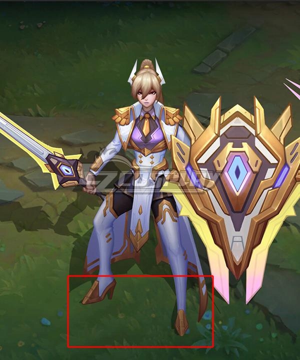 League of Legends Battle Academia Leona Prestige Brown Cosplay Shoes