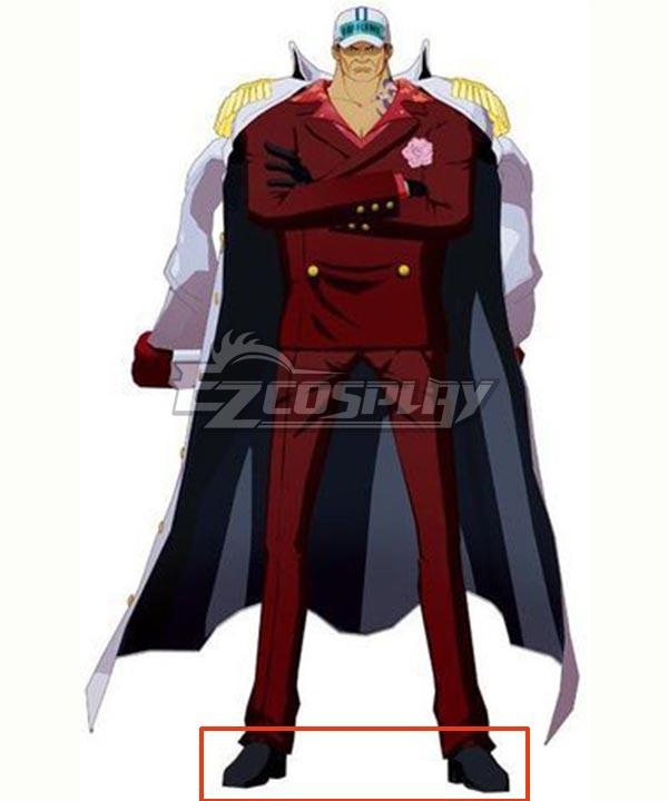 One Piece Akainu Sakazuki Black Cosplay Shoes