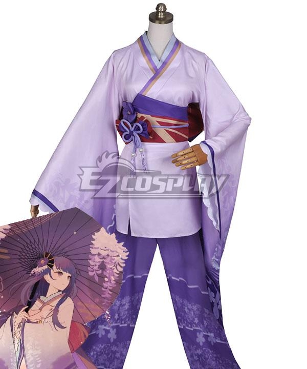 Genshin Impact Baal Raiden Makoto Kimono Cosplay Costume