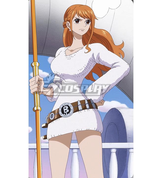 One Piece Nami White Dress Cosplay Costume