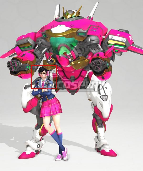 Overwatch D.Va School Uniform Black Cosplay Wig