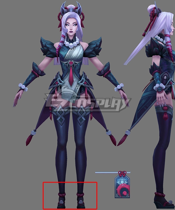 League of Legends LOL Caitlyn Snow Moon Cosplay Shoes