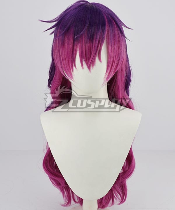 Virtual YouTuber Uki Violeta Purple Pink Female Long Cosplay Wig