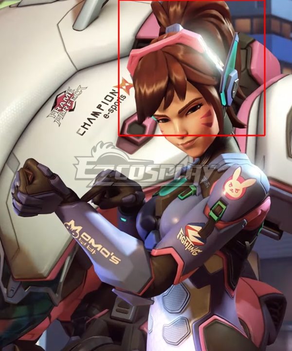 Overwatch 2 Dva Black Cosplay Wig