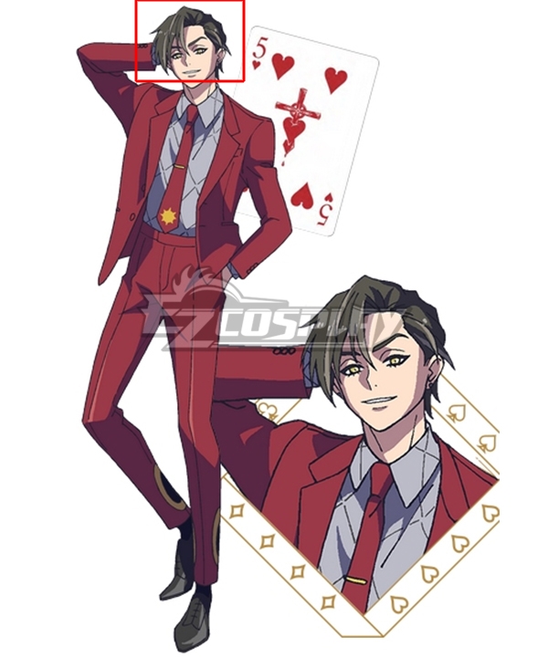 HIGH CARD Chris Redgrave Green Cosplay Wig