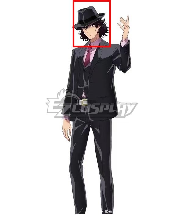 Futo Detective Shotaro Hidari Black Cosplay Wig