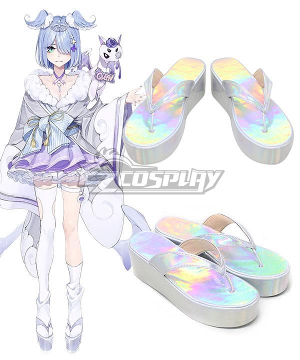 Virtual YouTuber NIJISANJI Elira Pendora White Cosplay Shoes