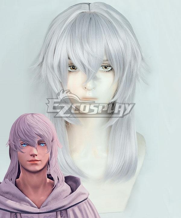 FINAL FANTASY XIV FF14 Themis White Cosplay Wig