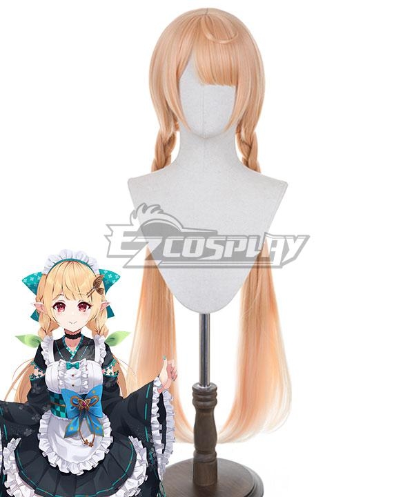 Virtual YouTuber NIJISANJI Pomu Rainpuff Orange New Edition Cosplay Wig