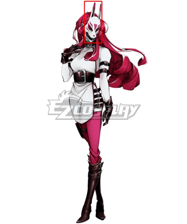 Neon White Neon Red Mask Cosplay Accessory Prop