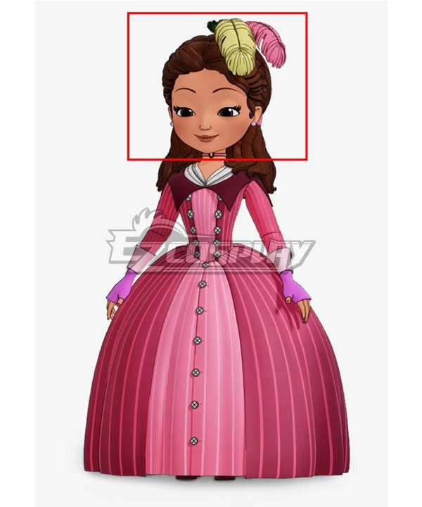 Disney Sofia the First princess Clio Brown Cosplay Wig