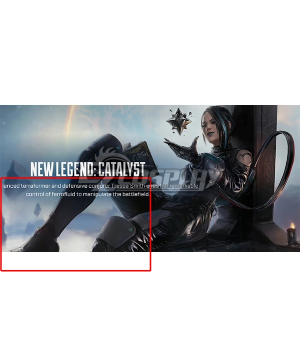 Apex Legends Catalyst Black Shoes Cosplay Boots