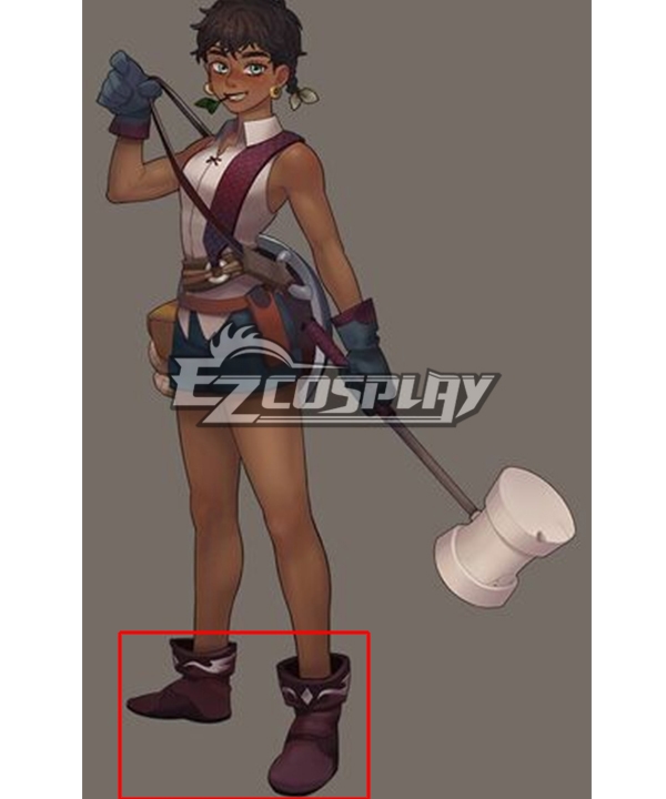 Potionomics Mint Brown Cosplay Shoes