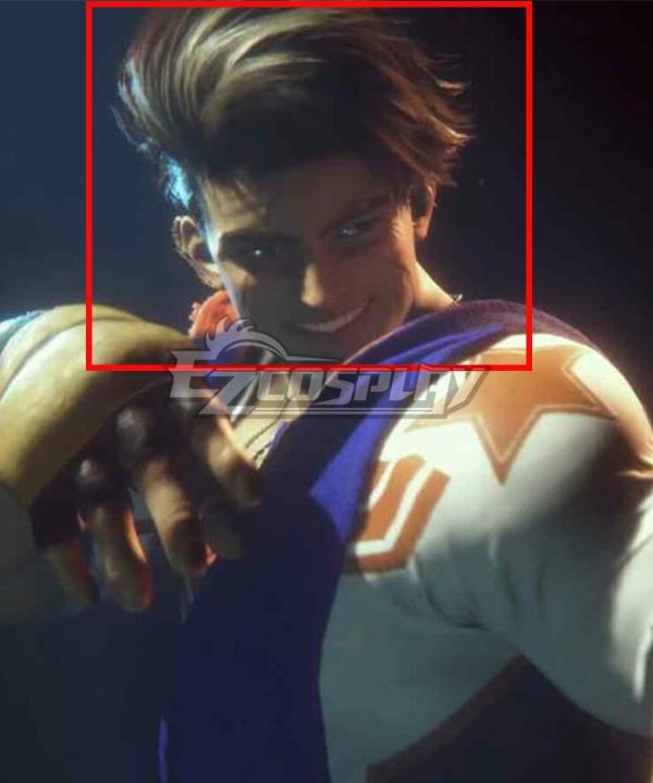 Street Fighter 6 Luke Brown Cosplay Wig