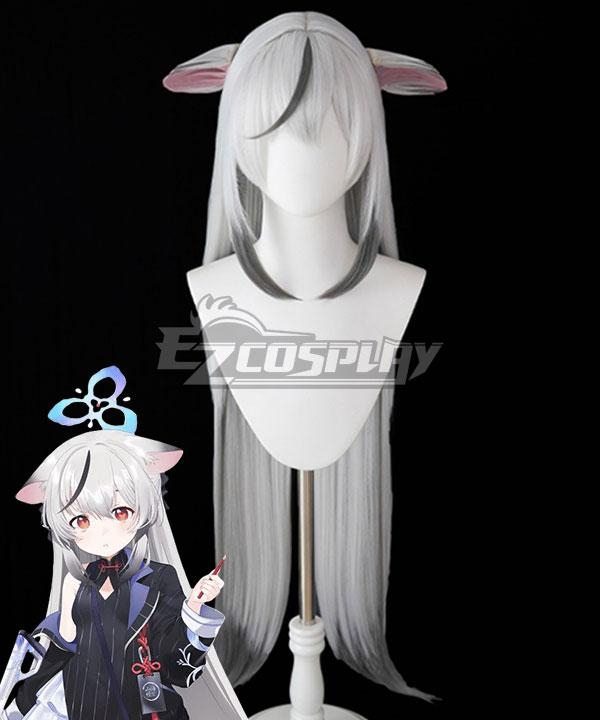 Blue Archive Sunohara Kokona Silver Cosplay Wig
