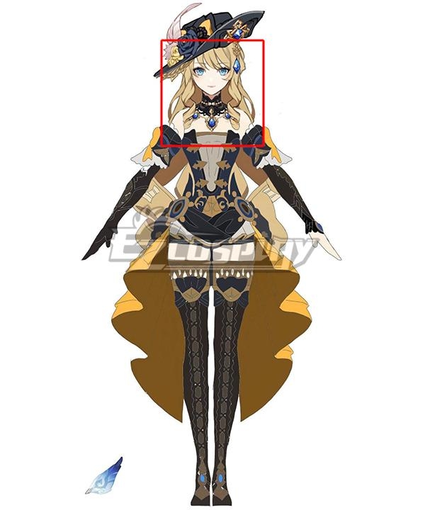 Genshin Impact Navia Golden Cosplay Wig