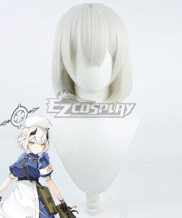 Blue Archive Himuro Sena White Cosplay Wig