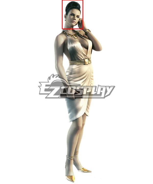 Resident Evil Excella Gionne Black Cosplay Wig