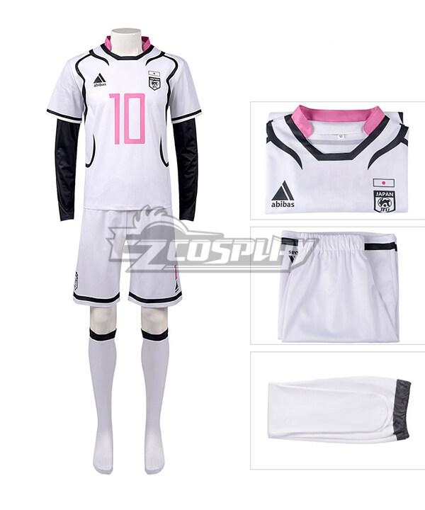 Blue Lock Sae Itoshi No.10 White Cosplay Costume