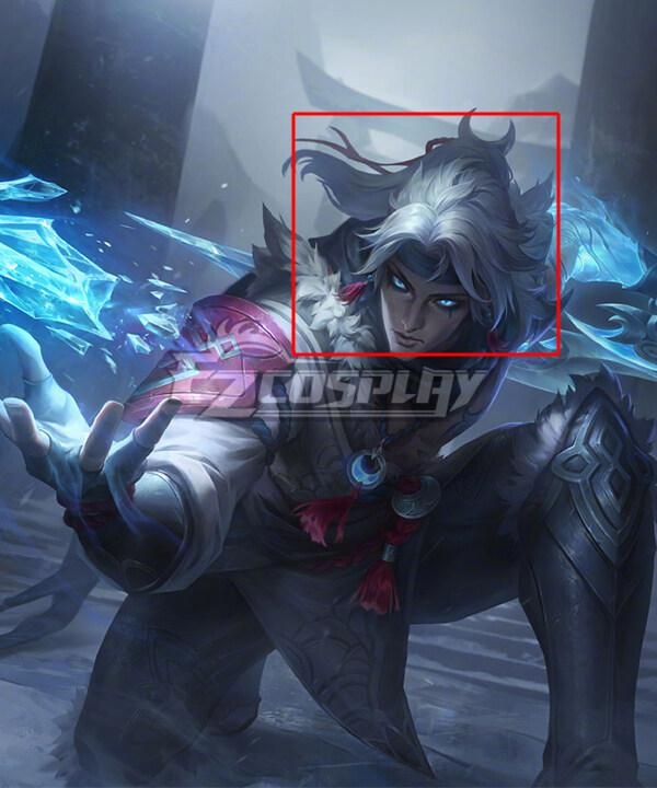 League of Legends LOL Snow Moon Varus White Cosplay Wig