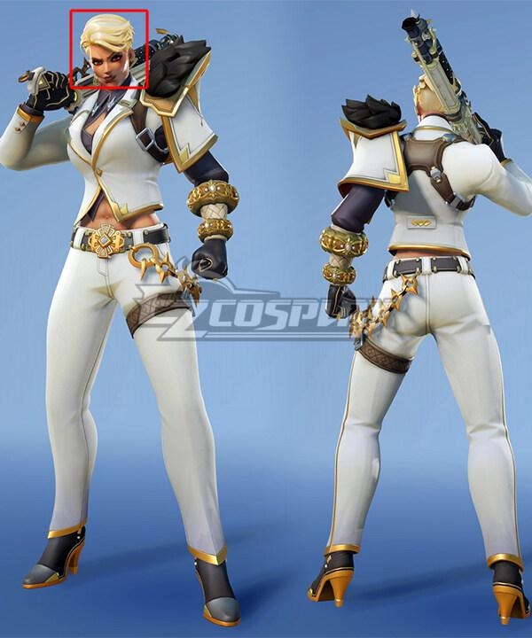 Overwatch 2 Junker Queen Mob Boss Legendary Skin White Cosplay Wig