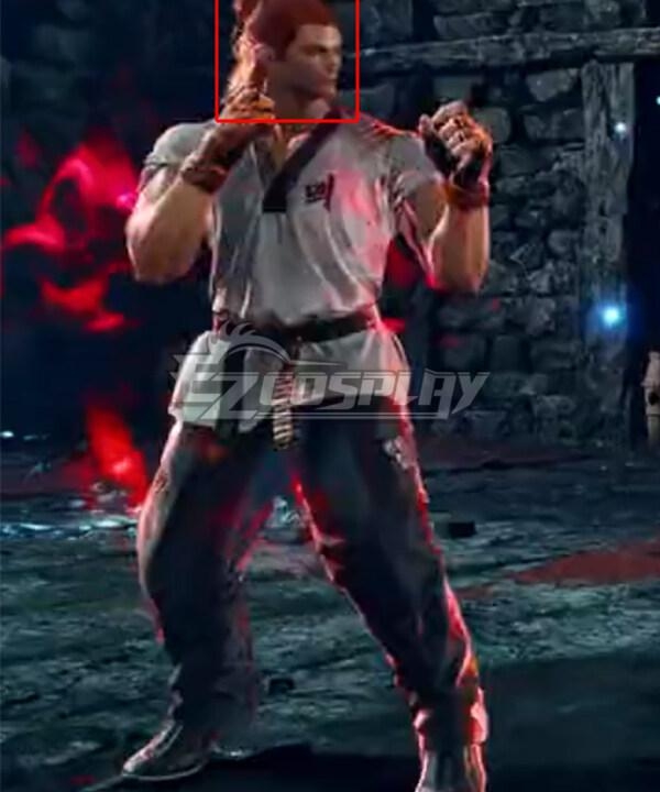 Tekken 8 Hwoarang Red Cosplay Wig