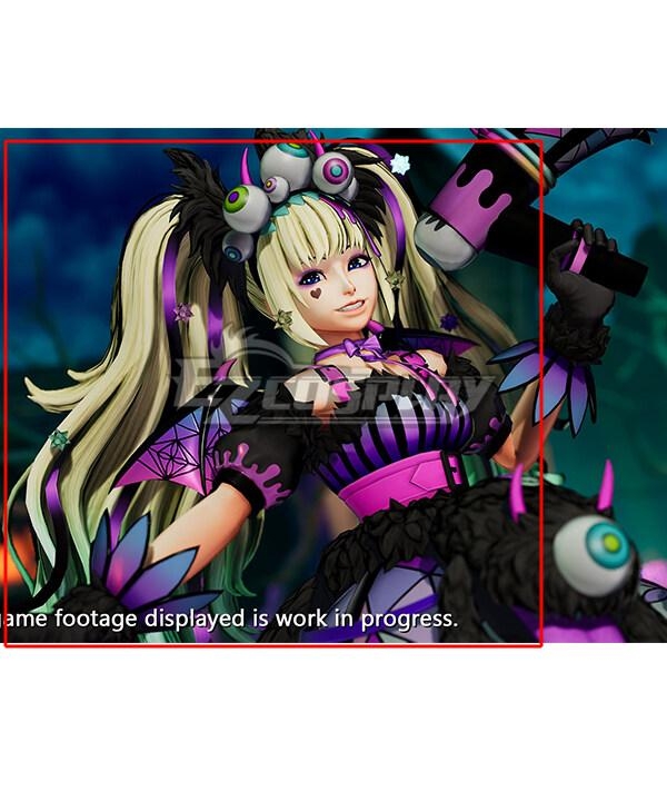 King of Fighter XV 15 KOF DLC Sylvie Paula Paula Golden Cosplay Wig