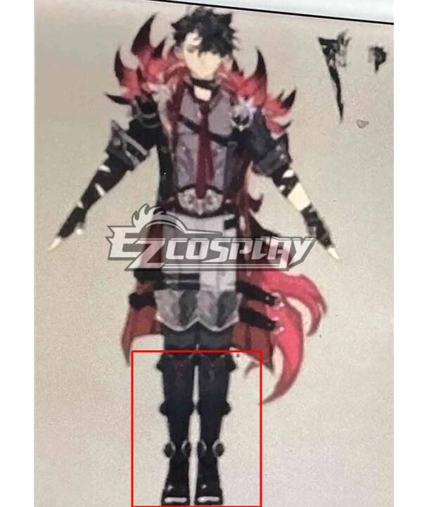 Genshin Impact Wriothesley Black Shoes Cosplay Boots