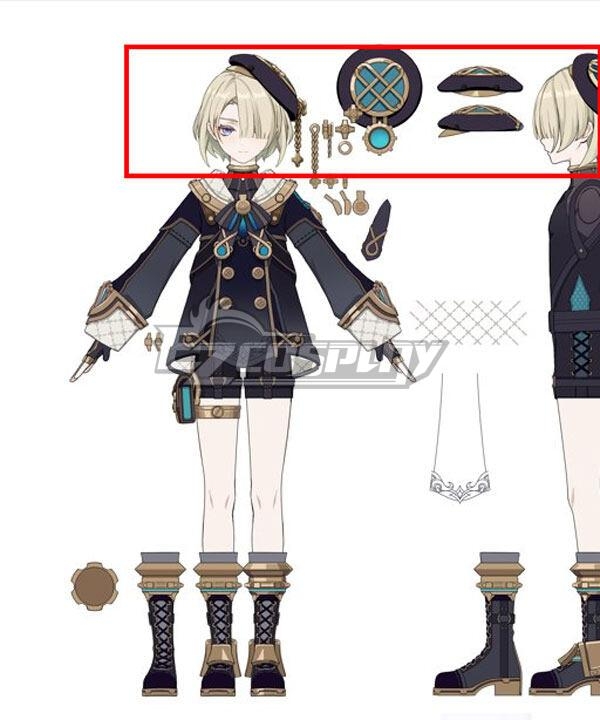 Genshin Impact Freminet Golden Cosplay Wig