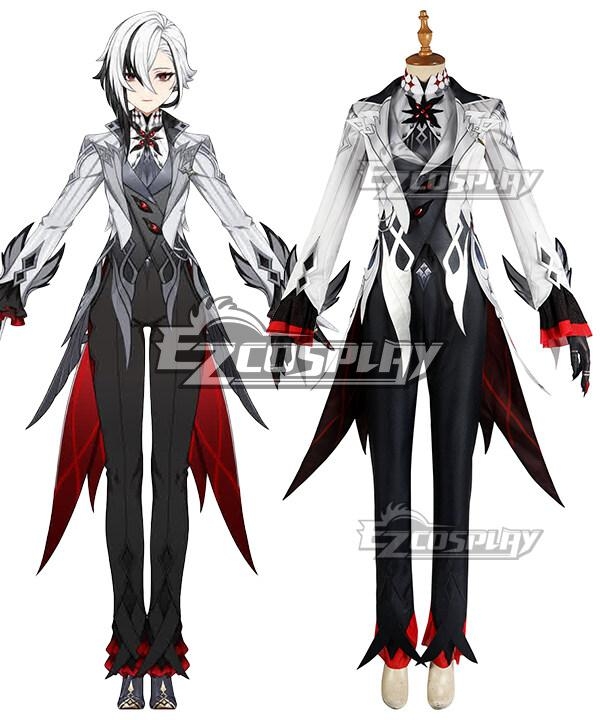 Genshin Impact Fatui Arlecchino Servant New Cosplay Costume