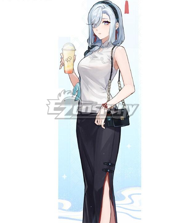 Genshin Impact x Heytea Shenhe Cosplay Costume