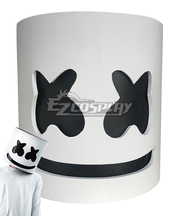 American Music Droducer DJ Marshmello Halloween Mask Cosplay Accessory Prop