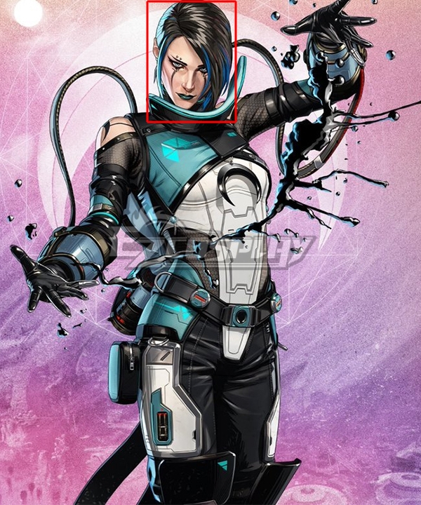 Apex Legends Catalyst Black Cosplay Wig