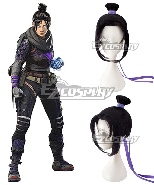 Apex Legends Wraith Black Cosplay Wig