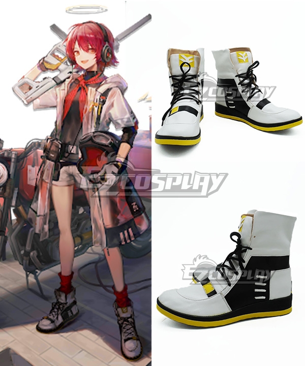 Arknights Exusiai KFC White Cosplay Shoes