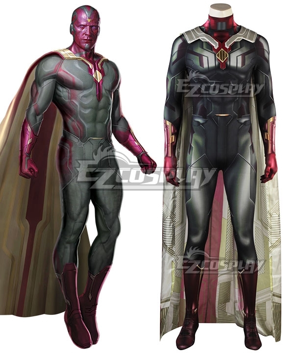 Marvel 2018 Avengers: Infinity War Vision Cosplay Costume