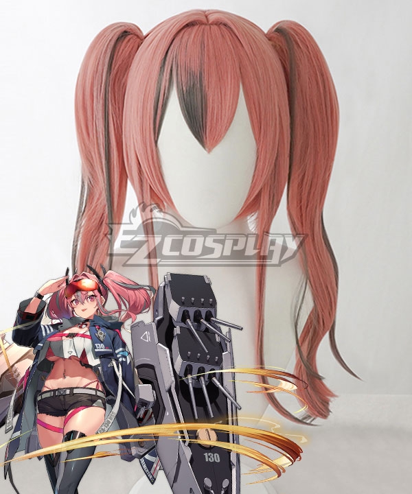 Azur Lane Bremerton Pink Gray Cosplay Wig
