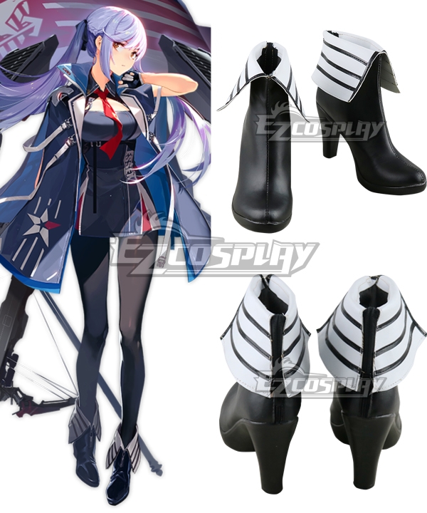 Azur Lane Essex Black Cosplay Shoes
