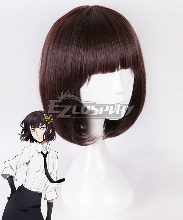 Bungou Stray Dogs Akiko Yosano Brown Black Cosplay Wig