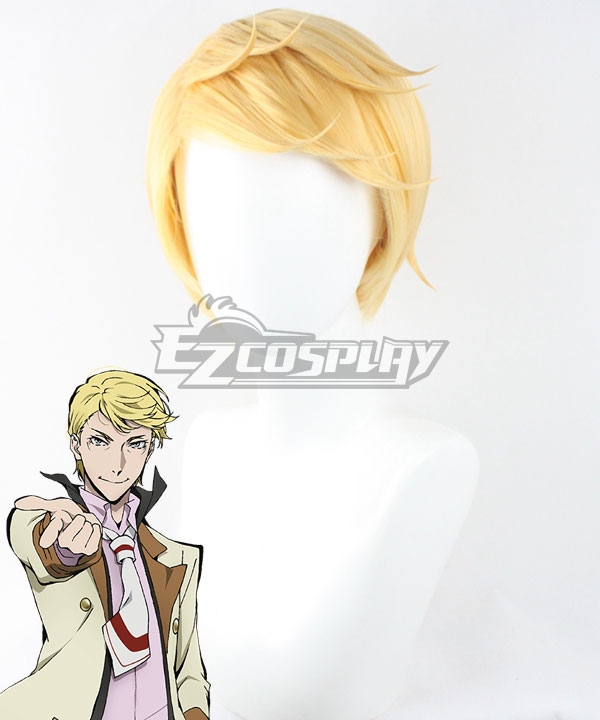 Bungou Stray Dogs Francis Scott Key Fitzgerald Golden Cosplay Wig