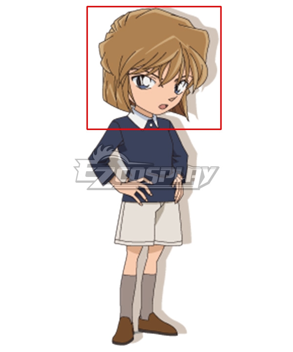 Case Closed Detective Conan Vi Graythorn Ai Haibara Brown Cosplay Wig