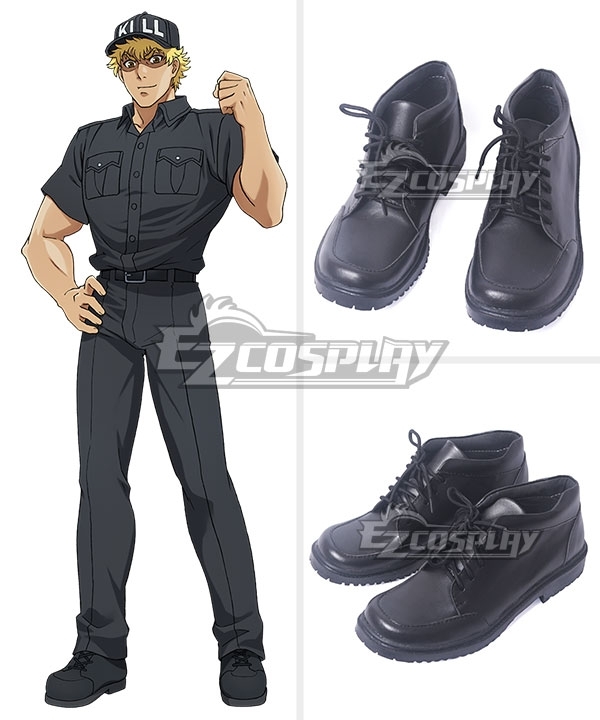 Cells At Work Hataraku Saibo Killer T Cell Black Cosplay Shoes