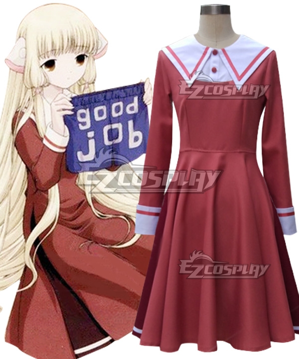 Chobits Chii Pink Uniform Cosplay Costume