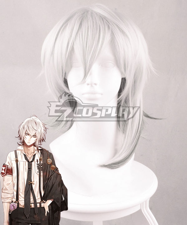 Collar×Malice Kei Okazaki White Cosplay Wig