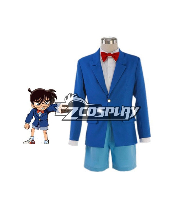 Detective Conan Edogawa Conan Blue Cosplay Costume