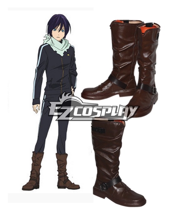 Noragami Aragoto Yato Brown Shoes Cosplay Boots